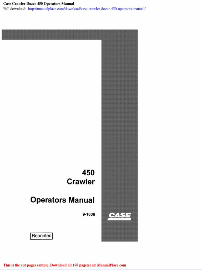 Case 450 Dozer Operators Manual | PDF | Computers