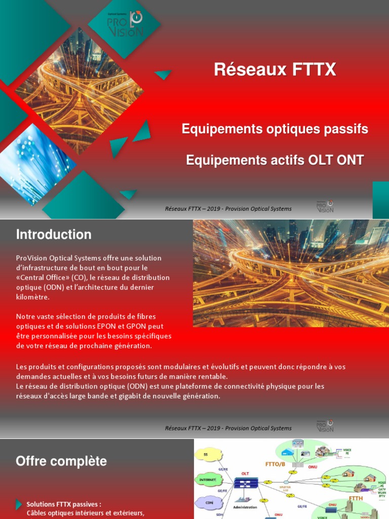 Documentation FTTX | PDF | Fibre optique | Ingénierie informatique