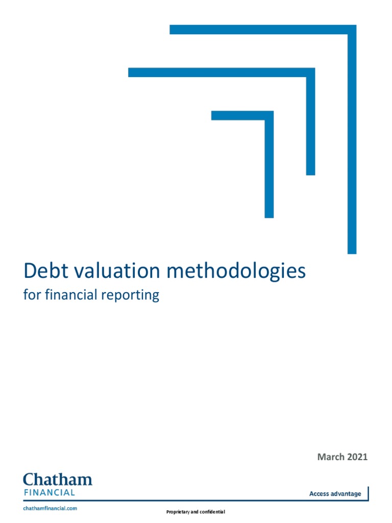 Debt Valuation Methodologies Overview | PDF | Fair Value | Valuation (Finance)