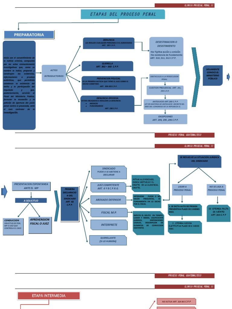 Esquema Proceso Penal | PDF | Procedimiento Criminal | Sentencia (ley)