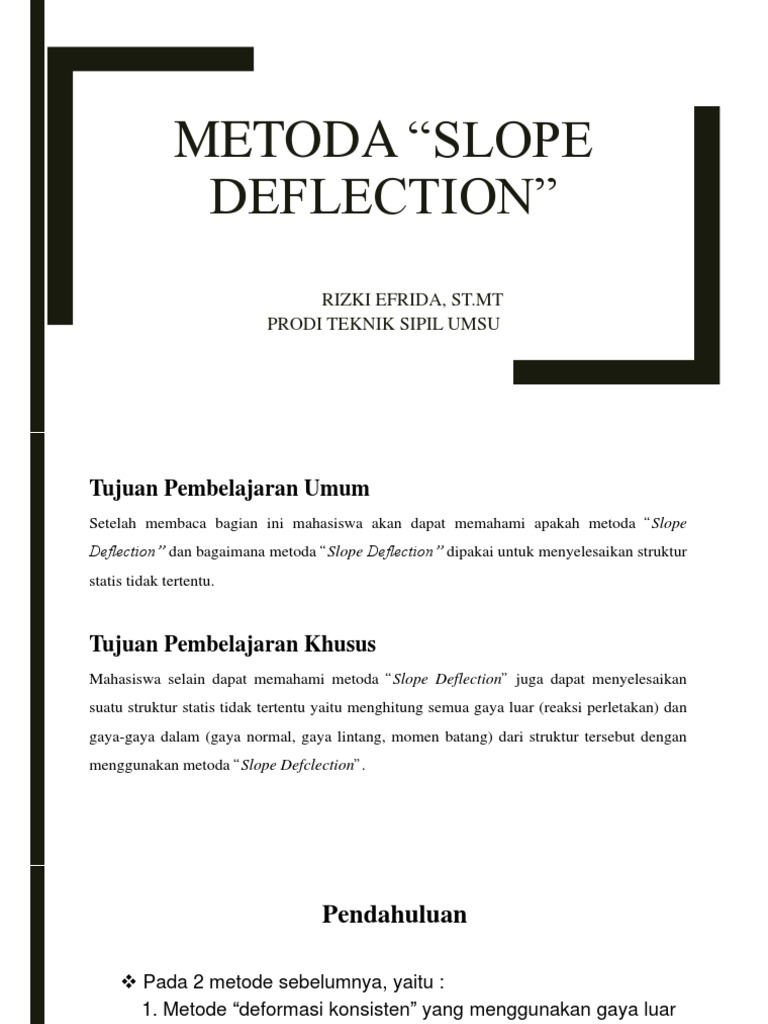 Slope Deflection | PDF