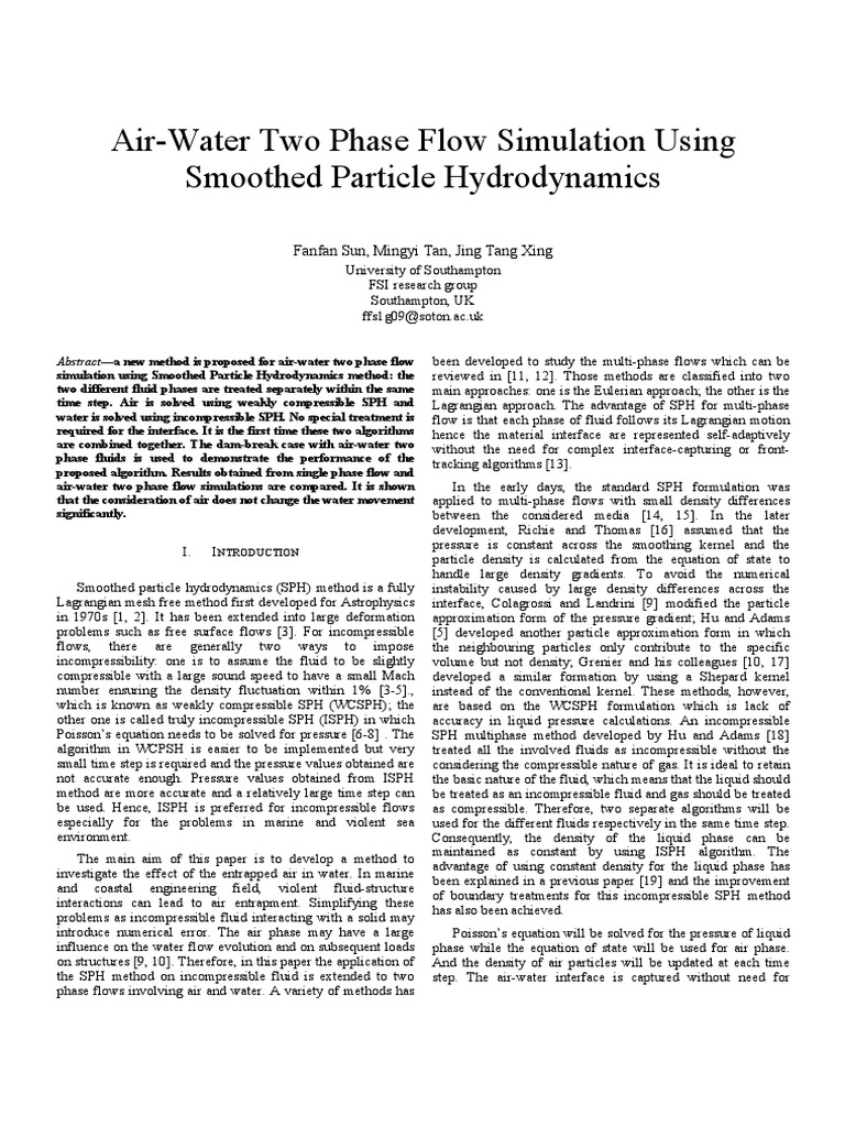 Air-Water Two Phase Flow Simulation Using | PDF | Fluid Dynamics ...