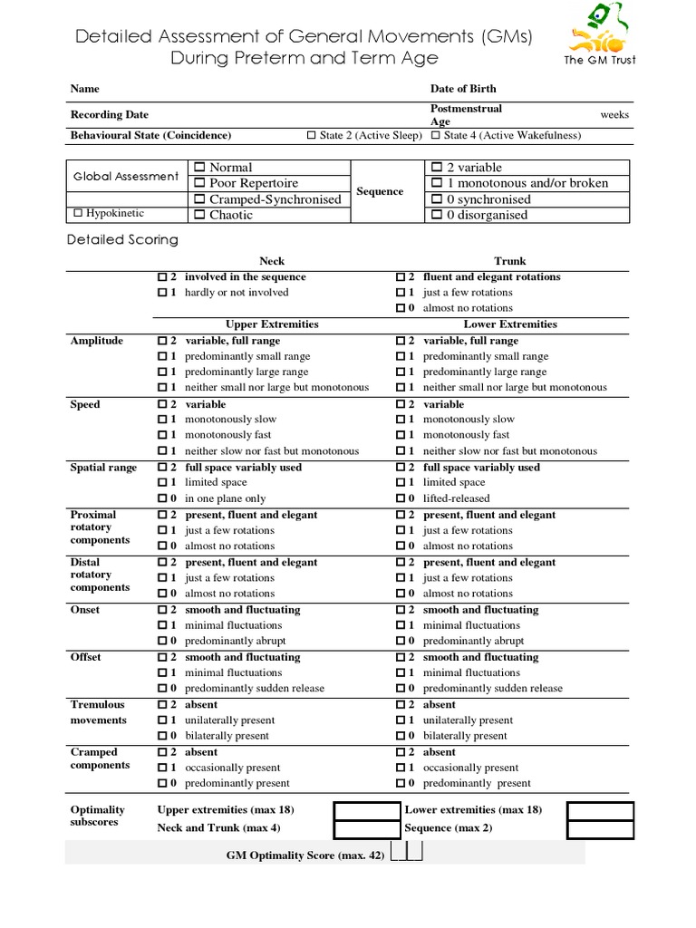 General Movements Assessment Guide | PDF