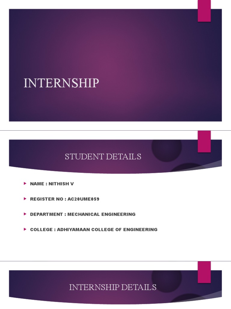 INTENSHIP REPORT | PDF