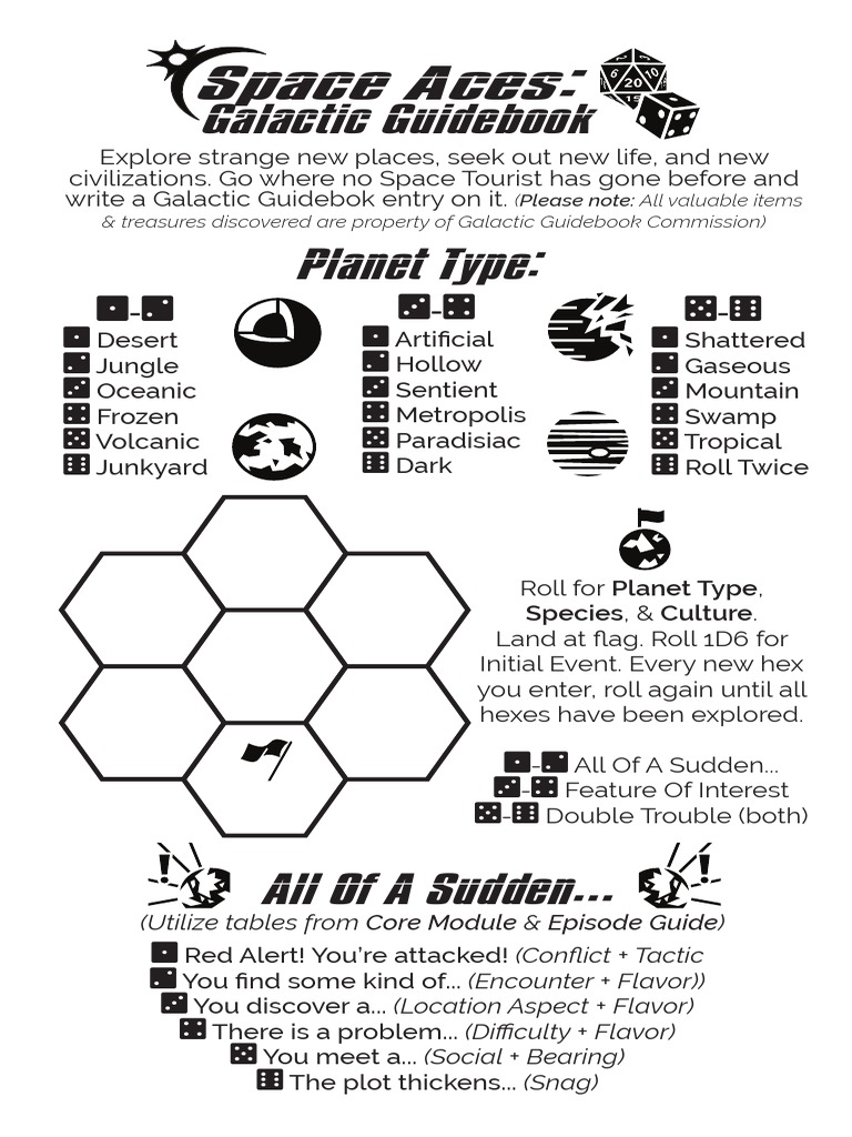 9 Space Aces Galactic Guidebook v1 | PDF