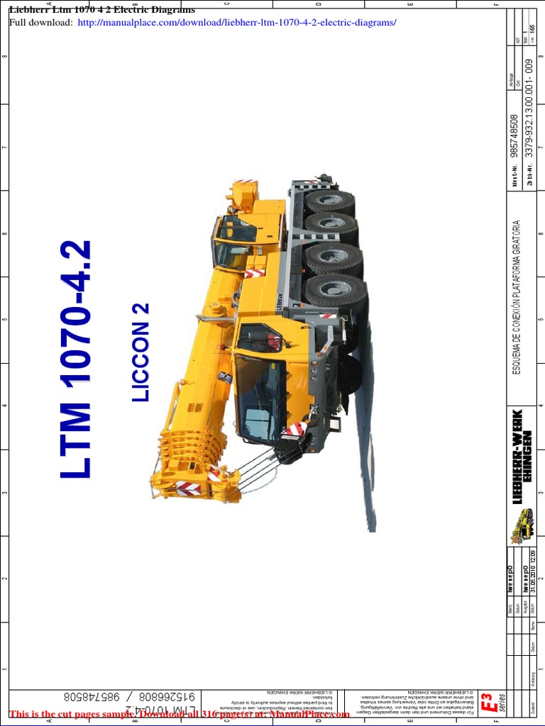 Liebherr LTM 1070-4-2 Electric Diagrams | PDF | Componentes ...