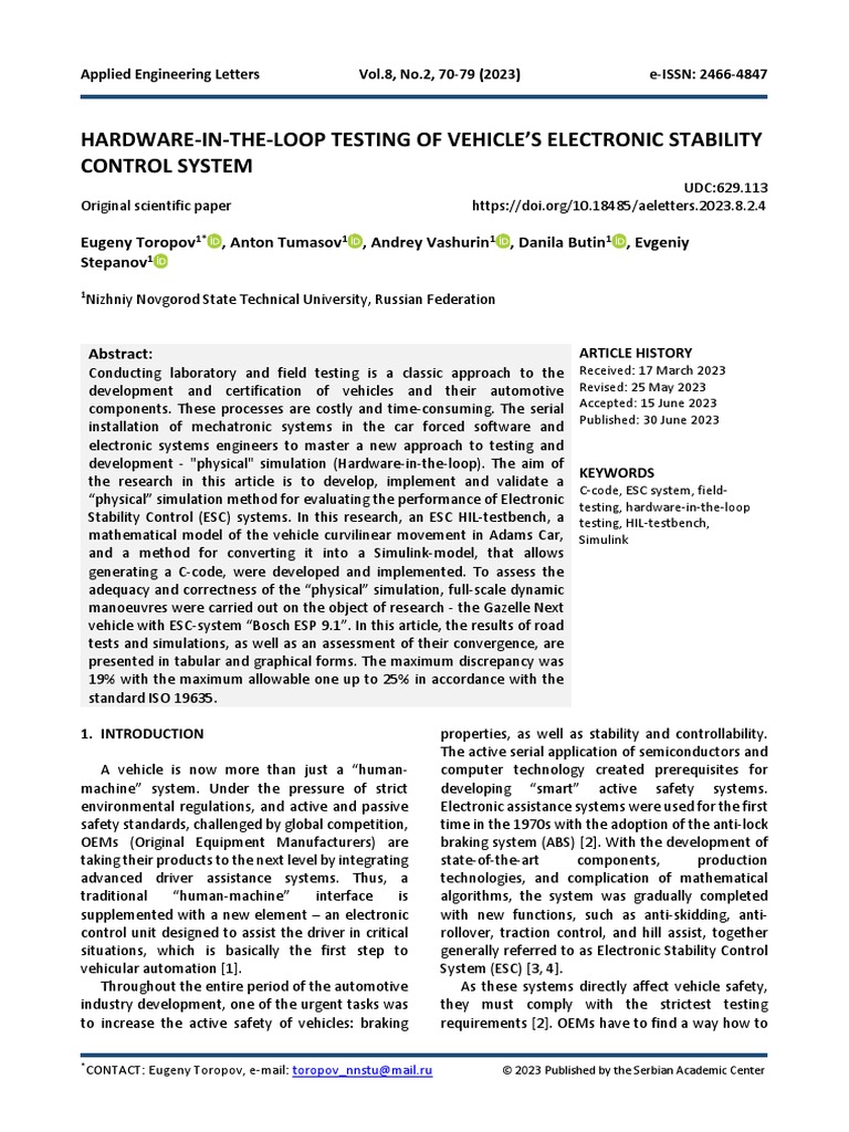 Aeletters 2023 8 2 4 | PDF | Simulation | Mechanical Engineering