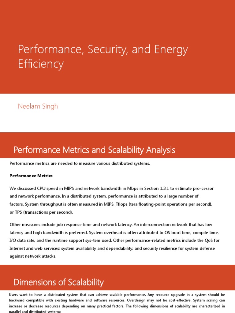 Performance, Security, and Energy | PDF | Scalability | Computer Network Performance, Security, and Energy | PDF | Scalability | Computer Network