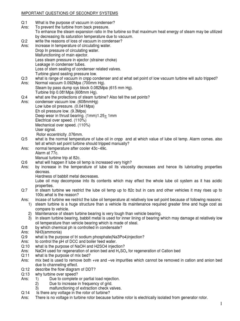 Questions and Answers | PDF | Pump | Turbine