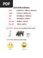 Salikts Sakārtots Teikums - Atgādne | PDF