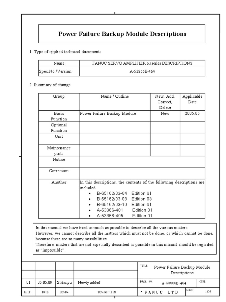 Power Failure Backup Module Guide | PDF | Power Supply | Amplifier