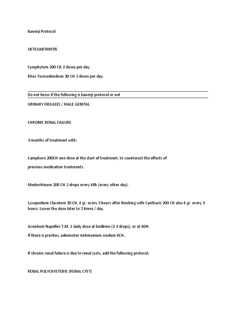Banerji Protocol 6 | PDF | Urinary Bladder | Prostate Specific Antigen