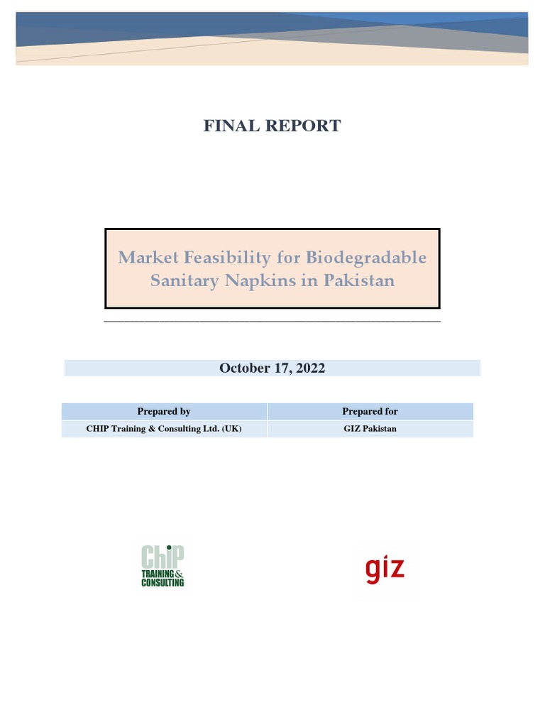 Final Report_ Market Feasibility for Bio-Degradeable Sanitry Napkin in ...