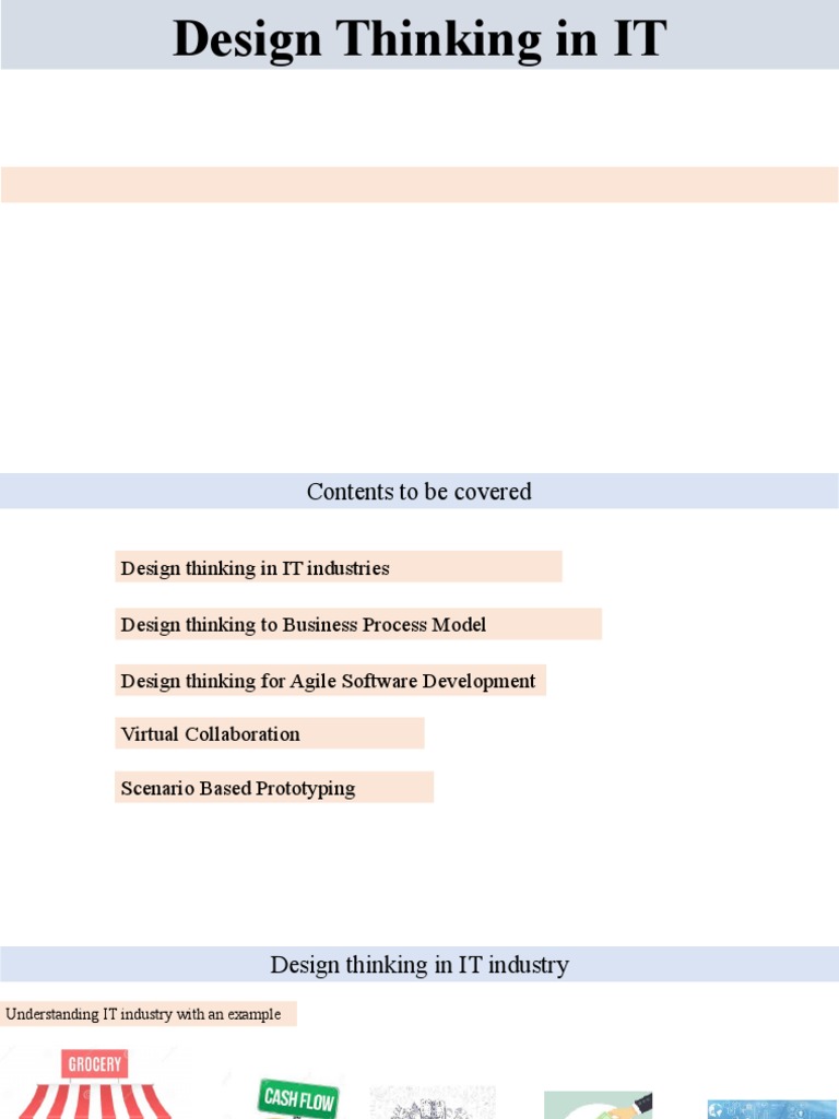 Design Thinking in IT Industries | PDF | Agile Software Development ...