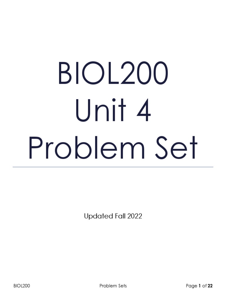 BIOL200 PSet - Unit 4 | PDF | Lysosome | Proteins