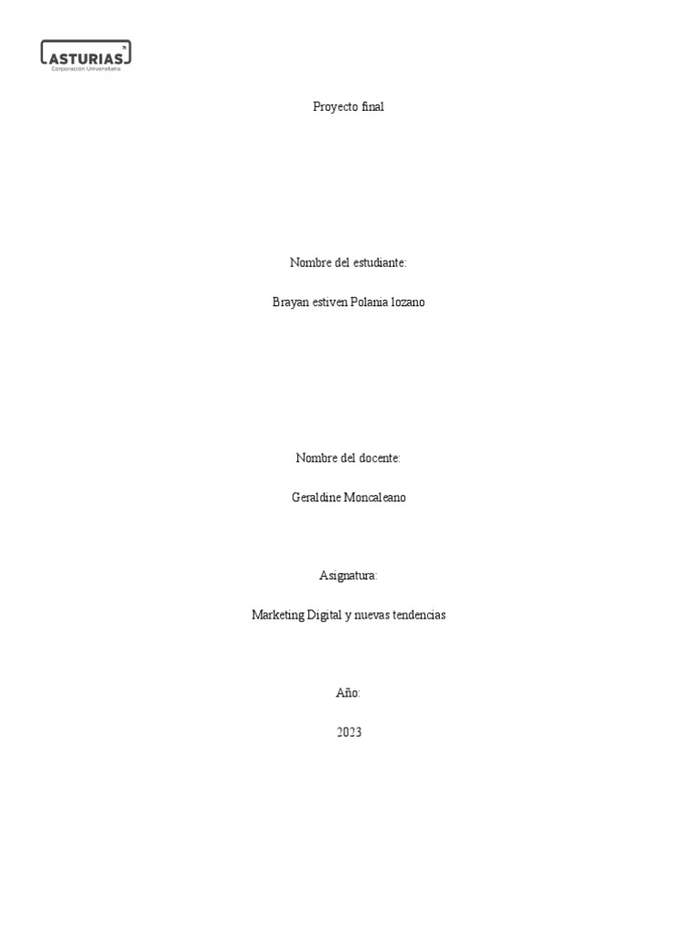 Caso Final 2 | PDF | Publicidad | Marketing