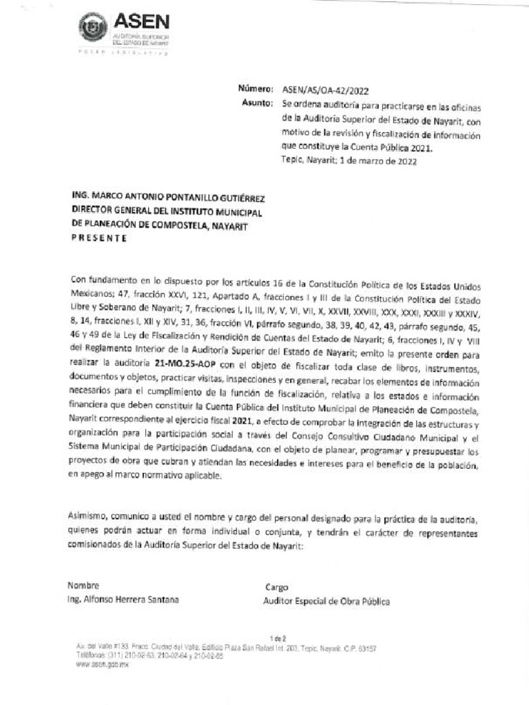 Informe Auditoria 2021 Pdf