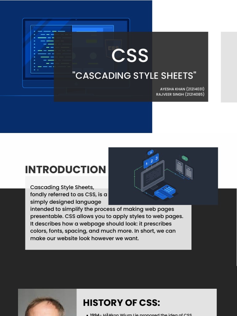 CSS Presentation | PDF | Html Element | Html