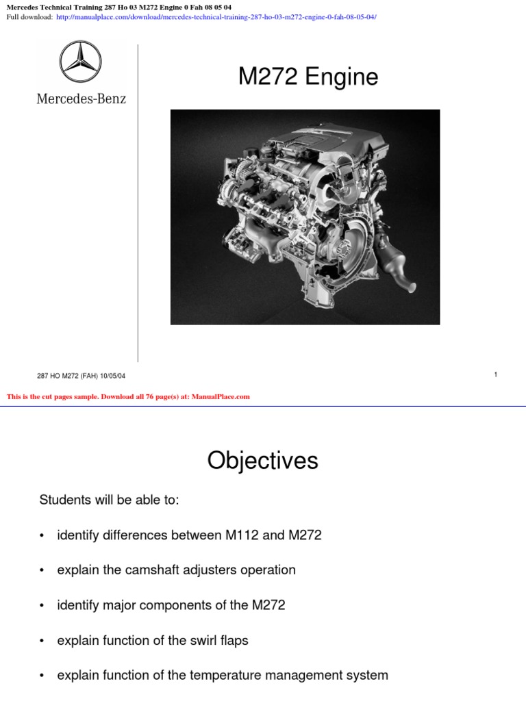 M272 Engine Overview and Comparison | PDF | Internal Combustion Engine ...