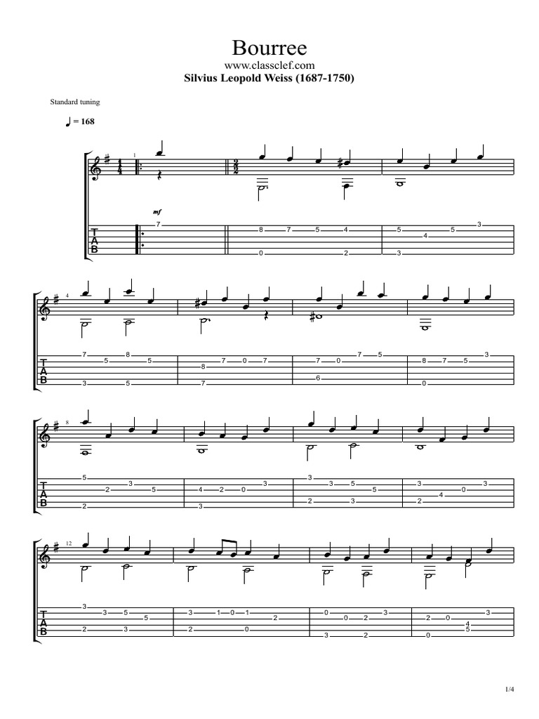 Classical Guitar Sheet Music | PDF | Chess Openings | Chess
