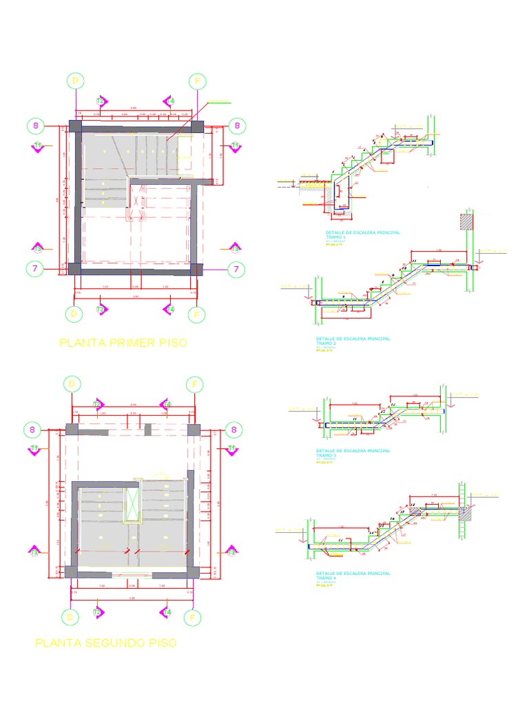 E-12 Detalles Estructural de Escalera-Modelo | PDF