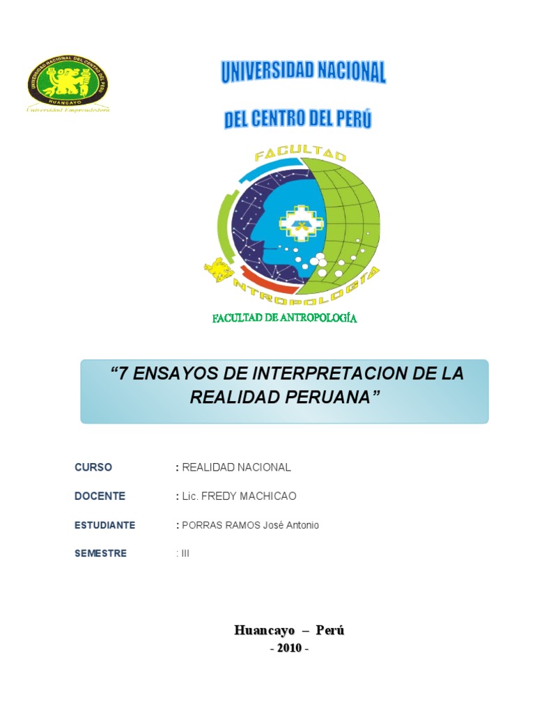 Los 7 Ensayos De Interpretación De La Realidad Peruana Pdf Perú 0811
