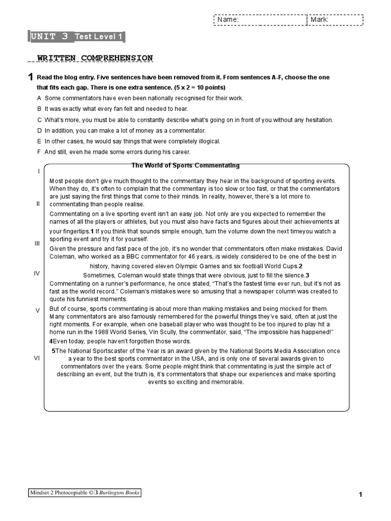 Sports Commentating Challenges | PDF