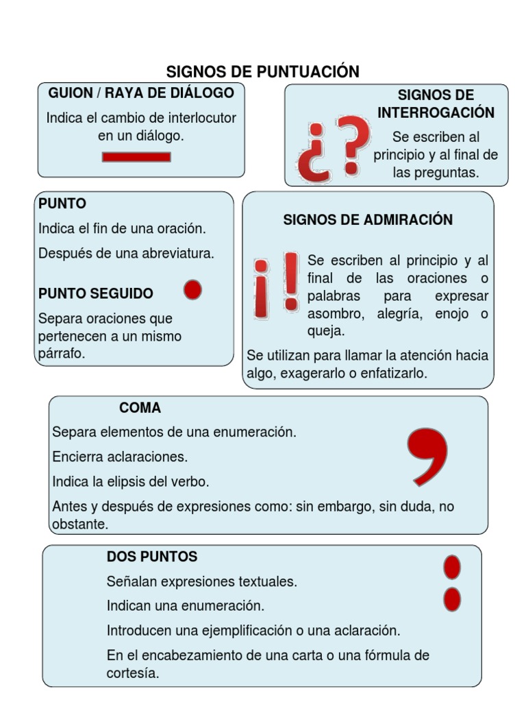 SIGNOS DE PUNTUACIÓN | PDF
