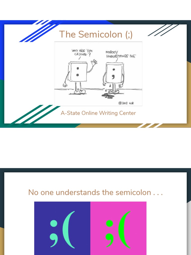 Semicolon Presentation | PDF