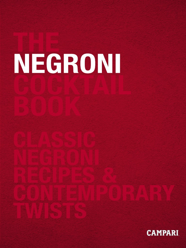 Campari Negroni Cocktail Book Vol 1 | PDF | Martini (Cocktail ...