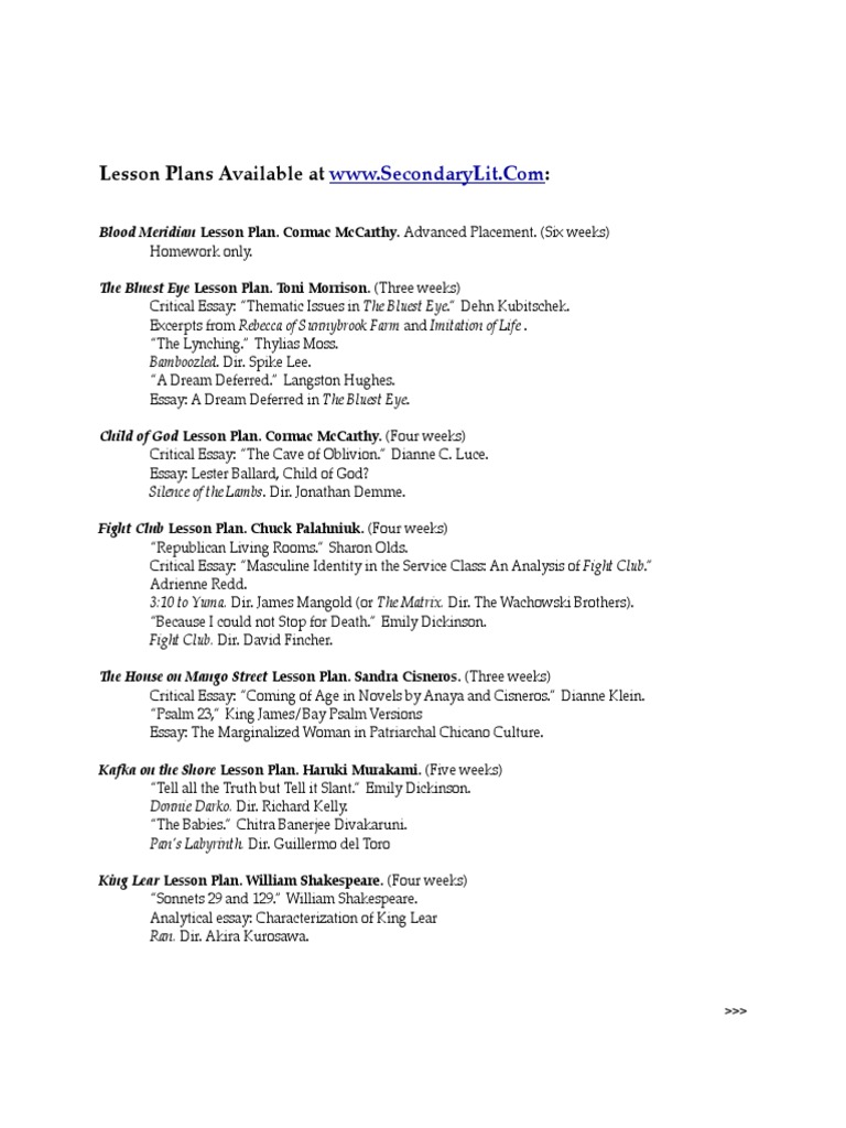 Lessonplans | PDF