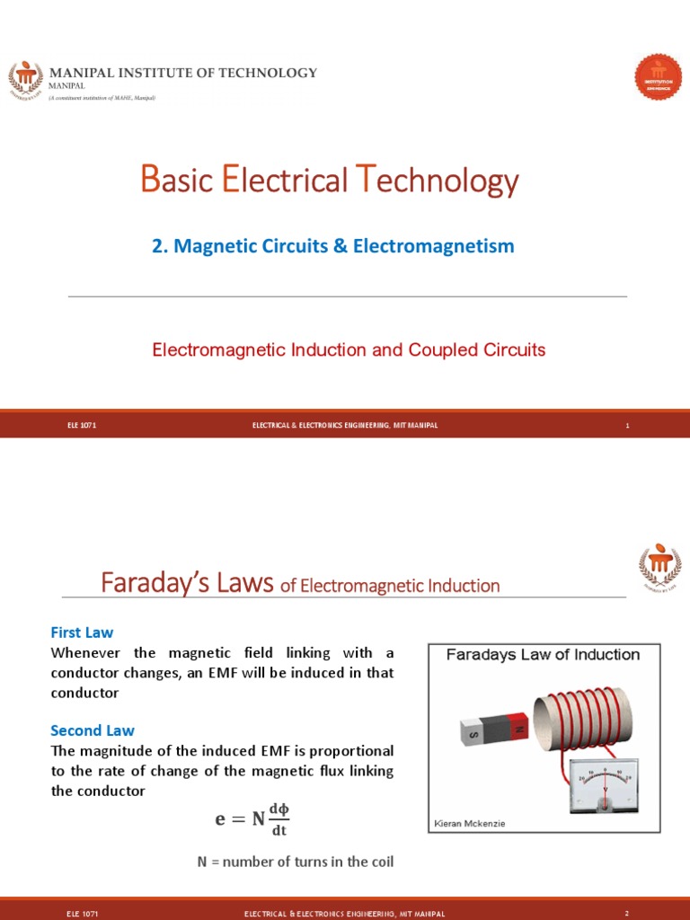 L13, L14 Electromagnetism | PDF | Electromagnetic Induction | Inductance