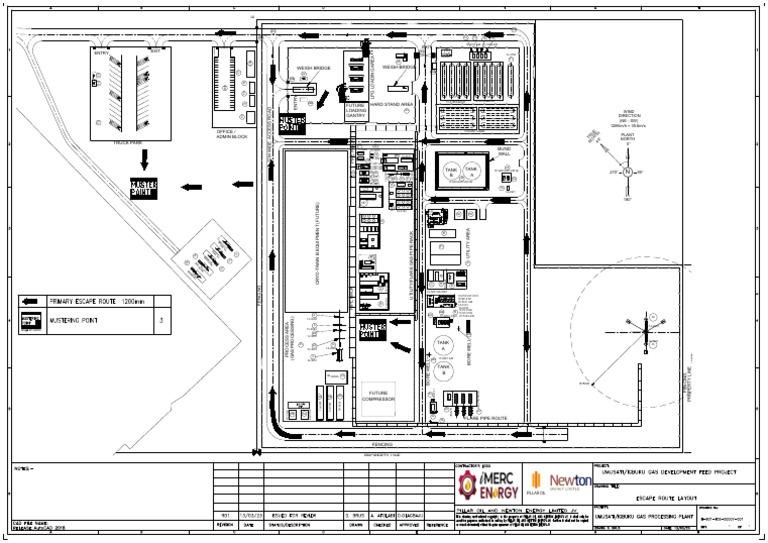 Escape Route Layout Overview | PDF | Gases | Energy Technology