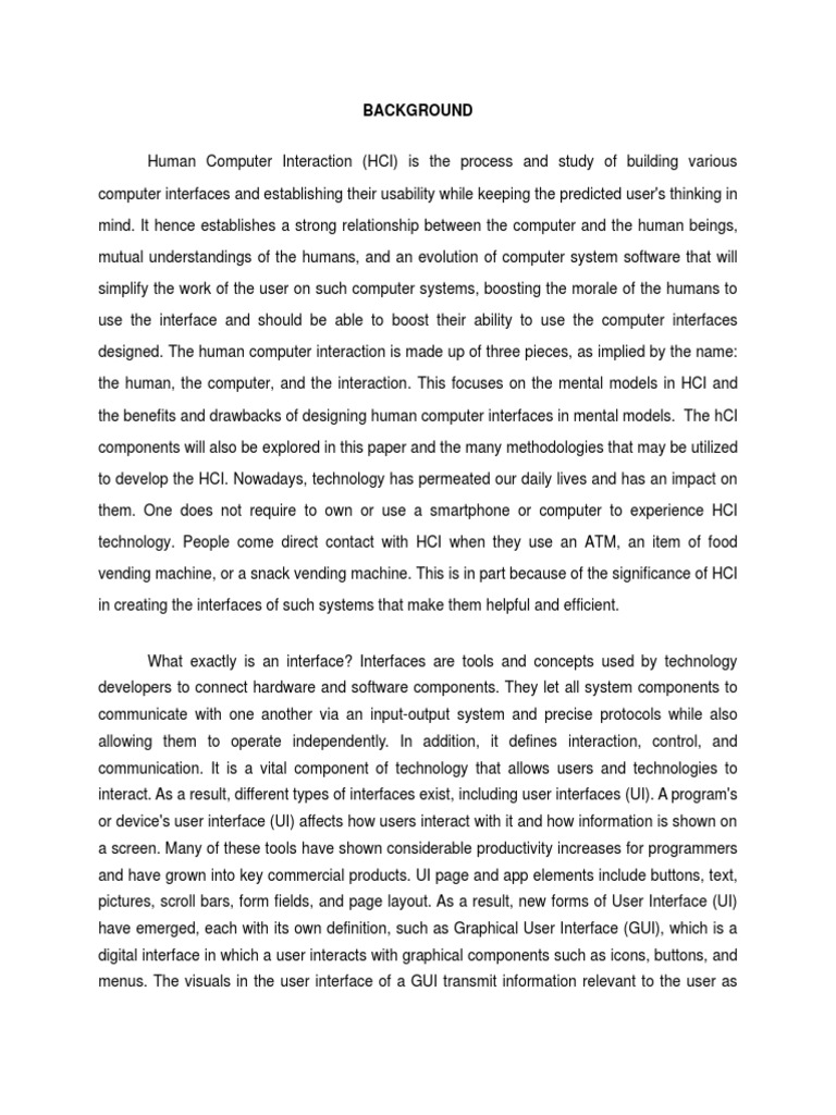 Human Computer Interaction | PDF | Graphical User Interfaces | Human–Computer Interaction