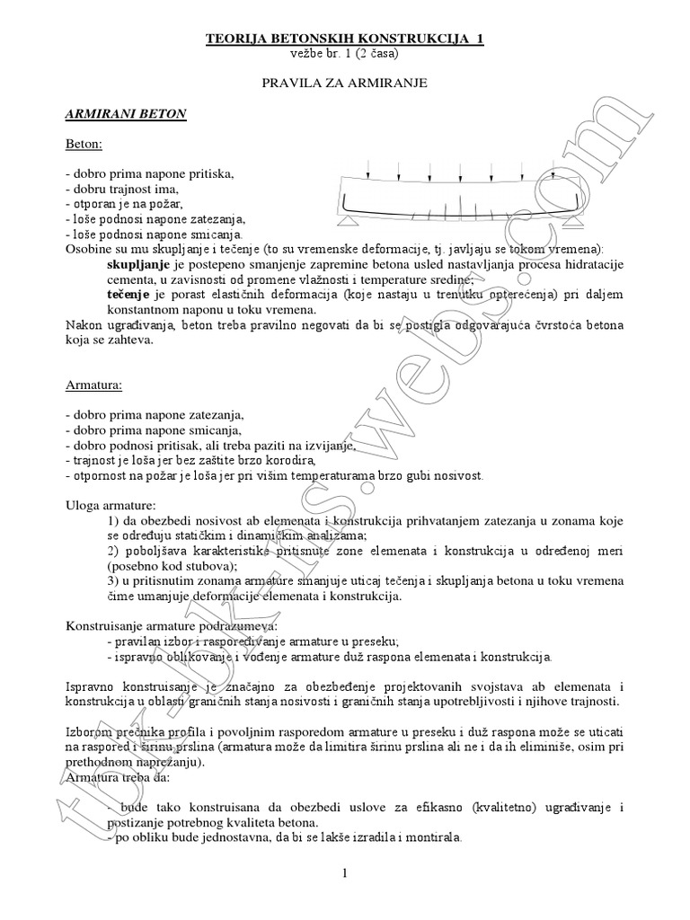 1 Vezbe TBK1 - Prema EC2 | PDF