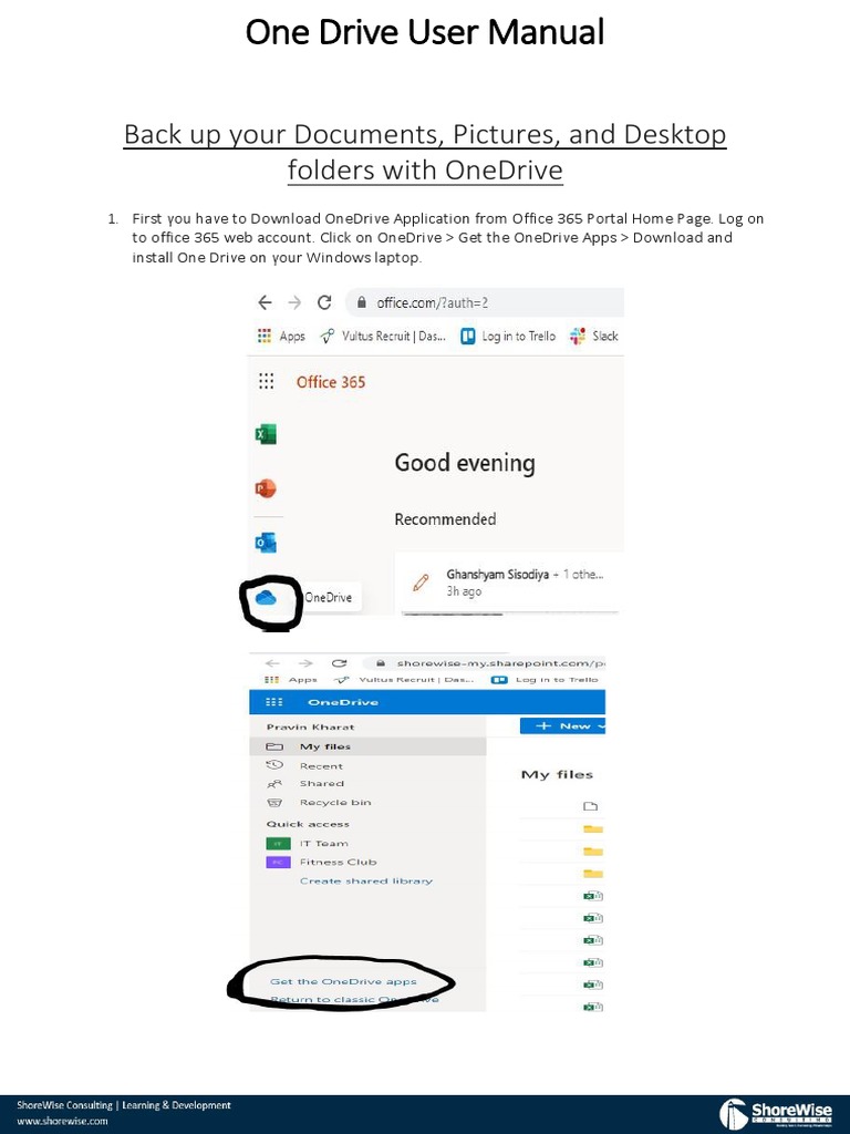 OneDrive User Manual | PDF | Computer File | Computing Platforms