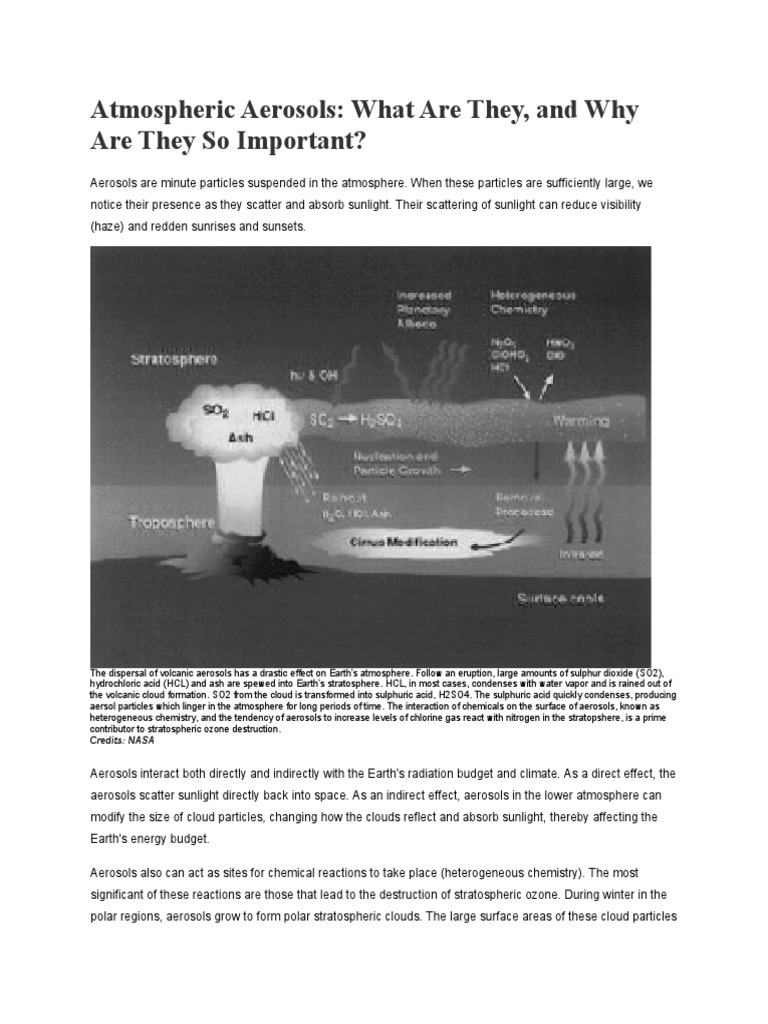 Atmospheric Aerosols | PDF | Atmosphere Of Earth | Cloud