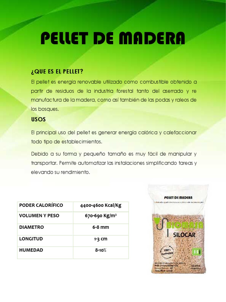 Folleto Pellet de Madera SILOCAR | PDF
