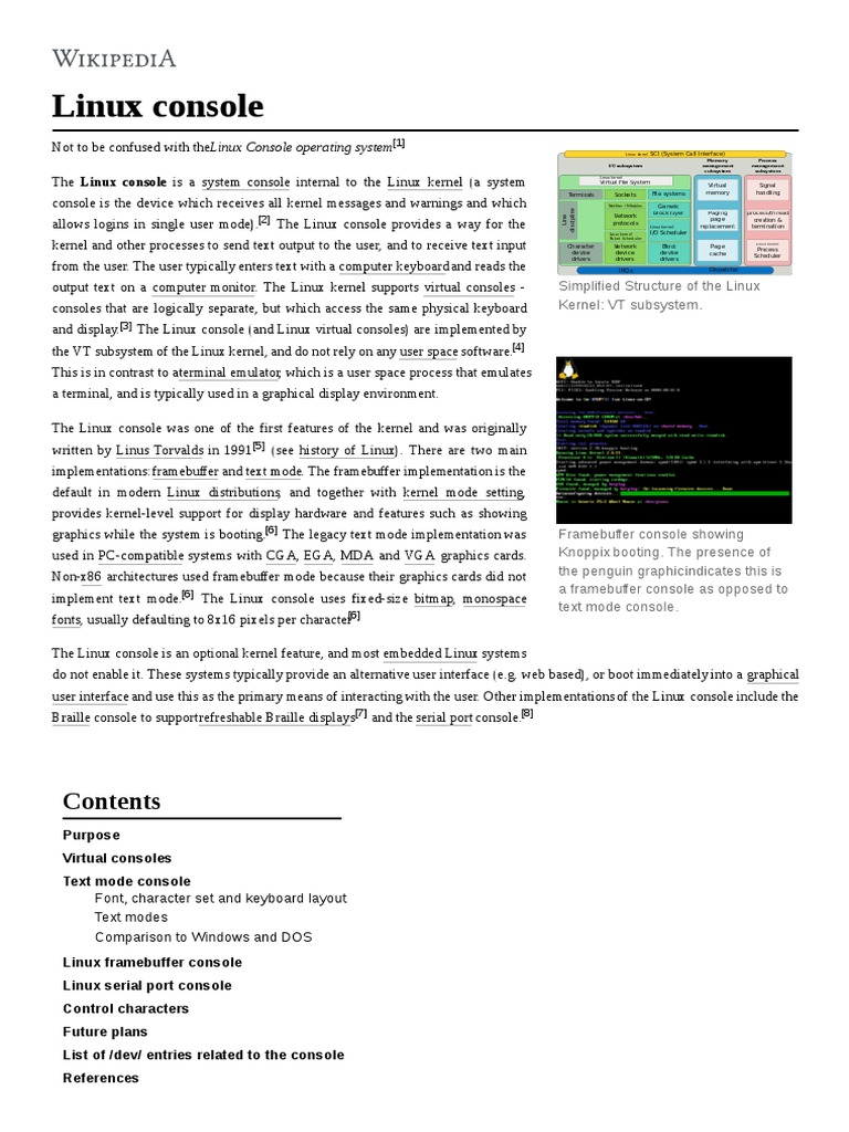 Linux Console | Download Free PDF | Office Equipment | Software Engineering
