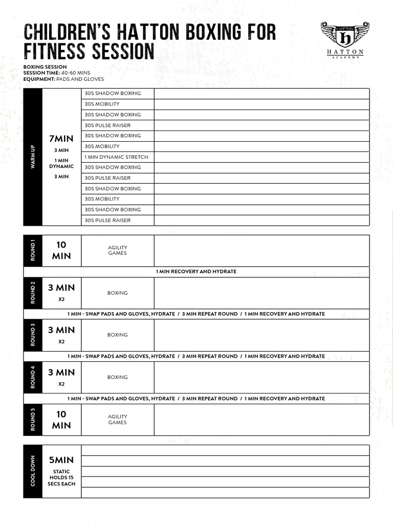 Blank Session Plan Templates | PDF | Leisure | Summer Olympic Games