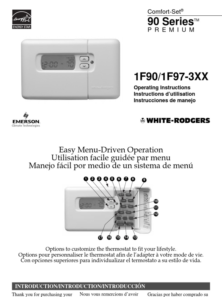 Thermostat Operating Instructions Honetwell | PDF | Electronics ...
