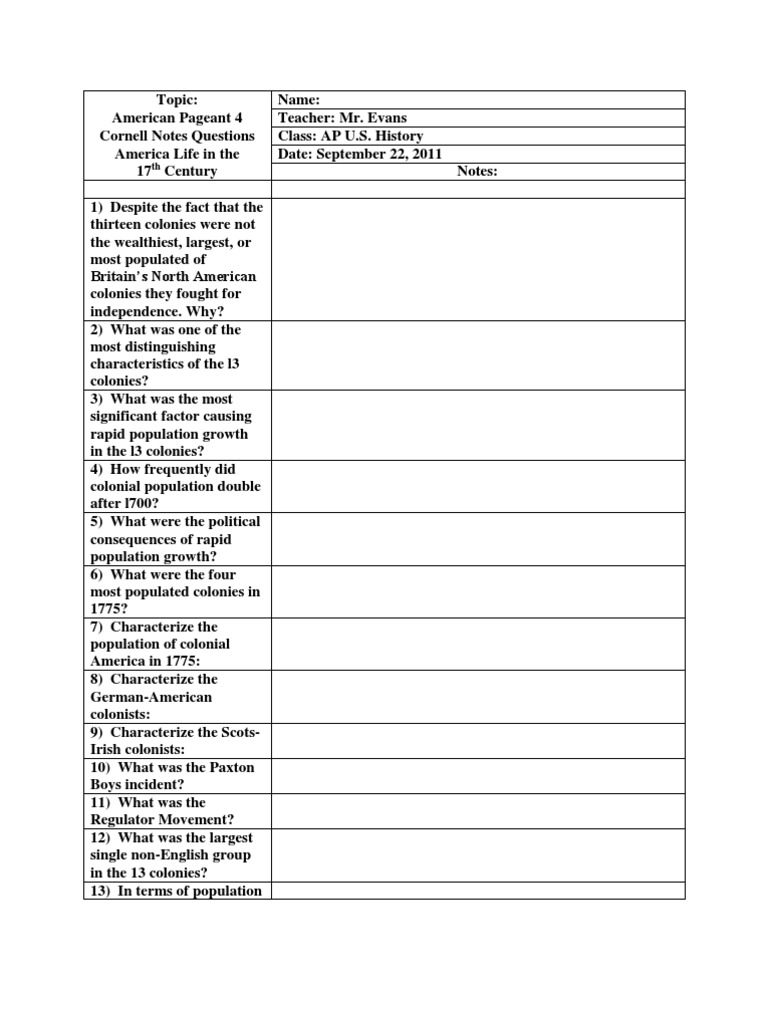 Chapter 5 - Colonial Society On The Eve of Revolution, 1700-1775 | PDF ...