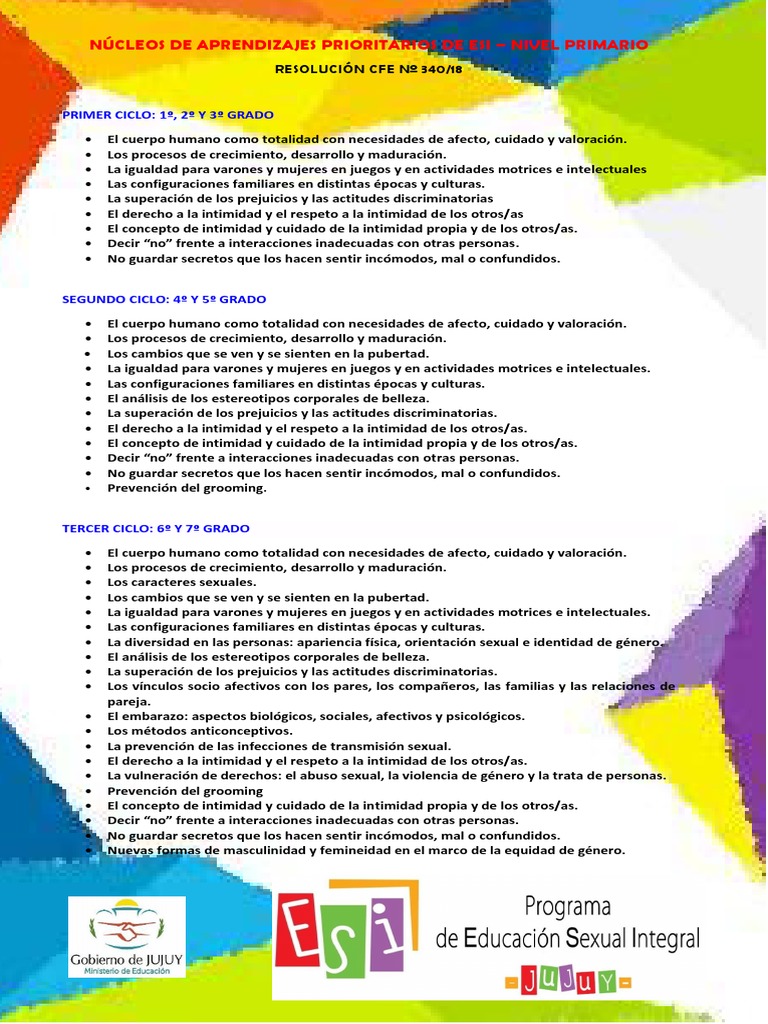 Nap Esi Nivel Primario - Por Ciclo | PDF | Género | Estudios de género
