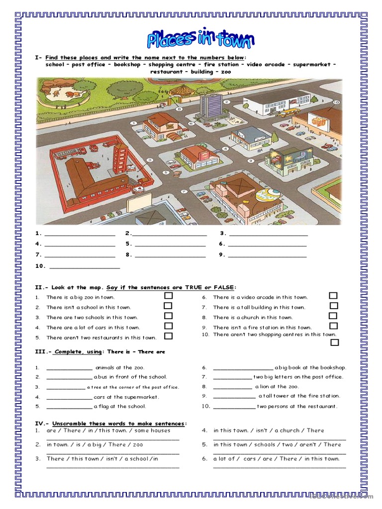 Places in Town | PDF