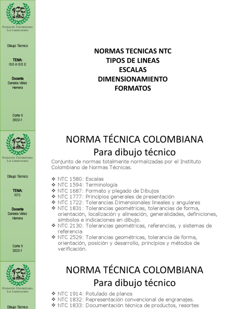 Normas NTC | PDF | Dibujo | Dibujo técnico