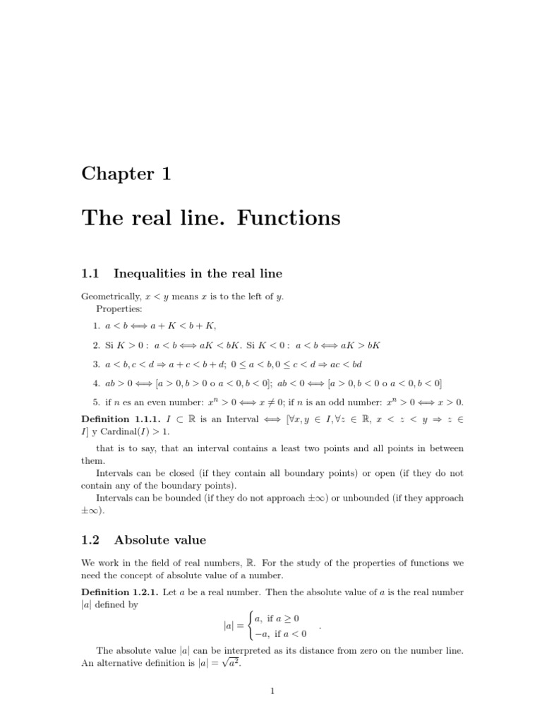 Mathematics I EN Chapter 1 | PDF | Function (Mathematics) | Monotonic Function