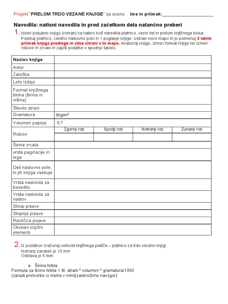 Navodila Za Prelom Knjige Komplet | PDF
