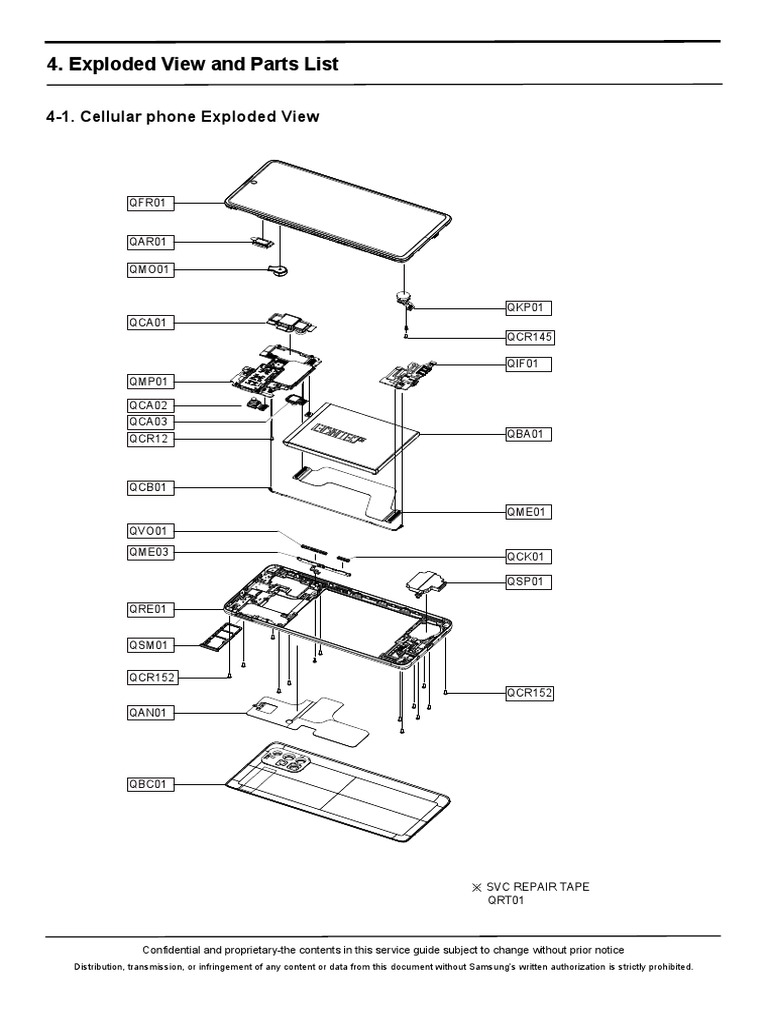 A71 Samsung Exploded View | PDF