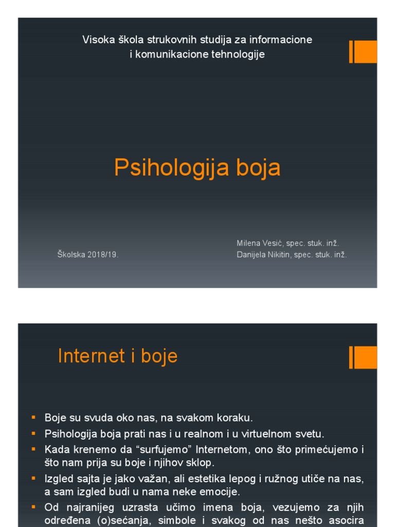 Psihologija Boja | PDF