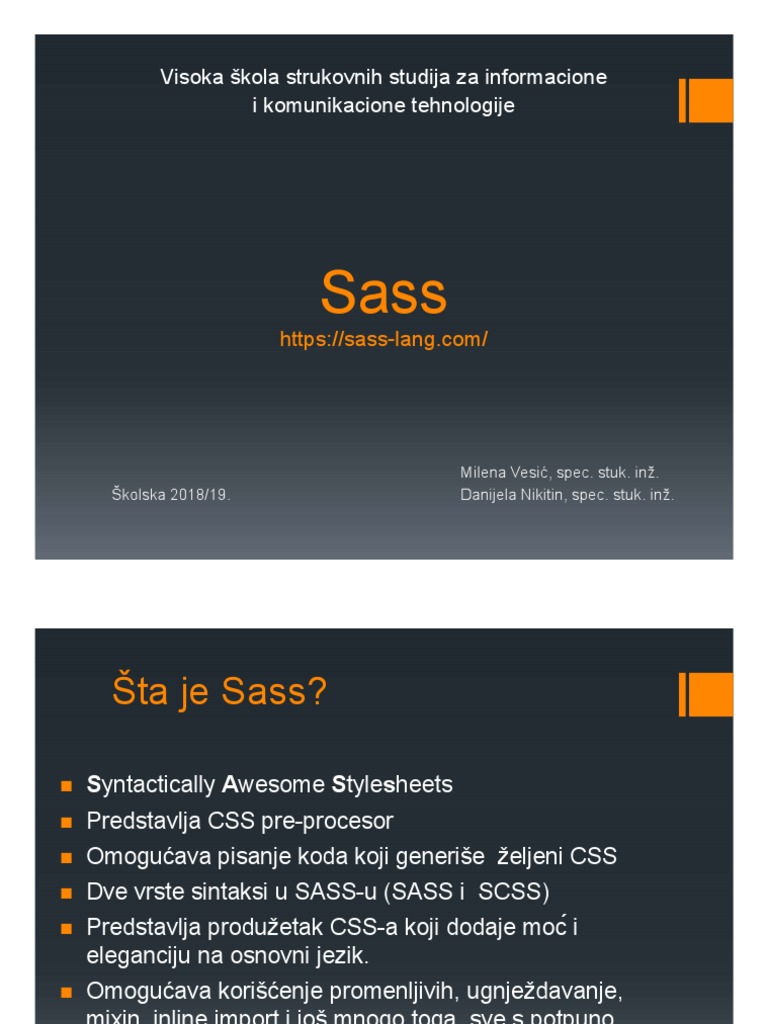Sass | PDF